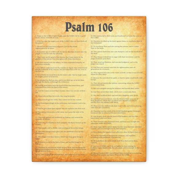 Express Your Love Gifts | Art | Scripture Sign Psalm 6 Chapter Gold Bible Canvas Christian Wall ...
